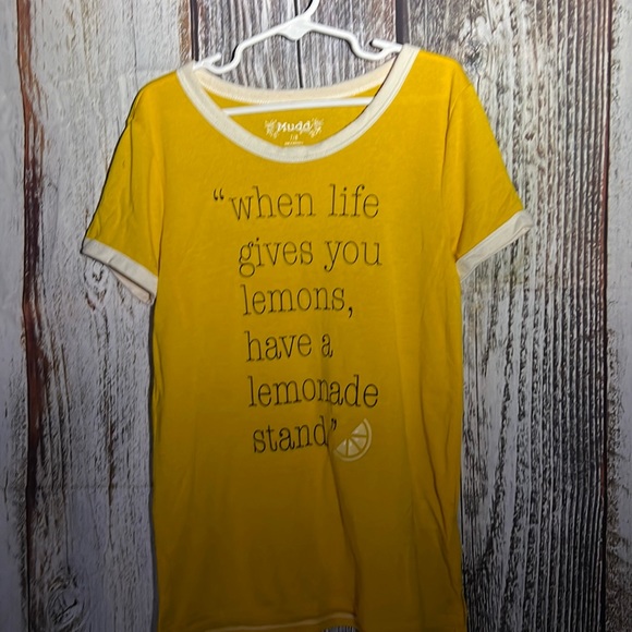 Mudd | Shirts & Tops | 52 Mudd Girls Lemonade Stand Colorblock Short ...